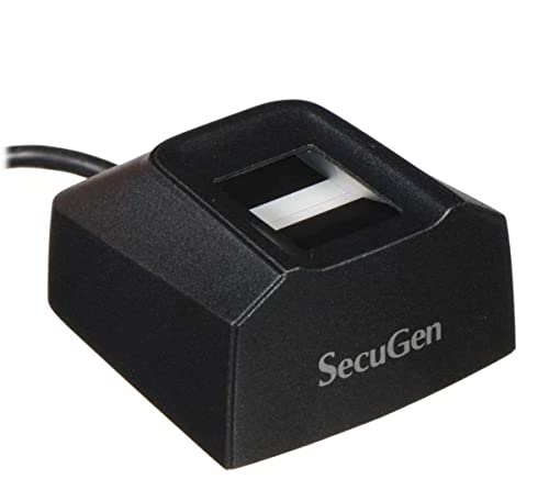 SecuGen HU20-A Hamster Pro 20 USB Fingerprint Reader, Black, 500 DPI R ...