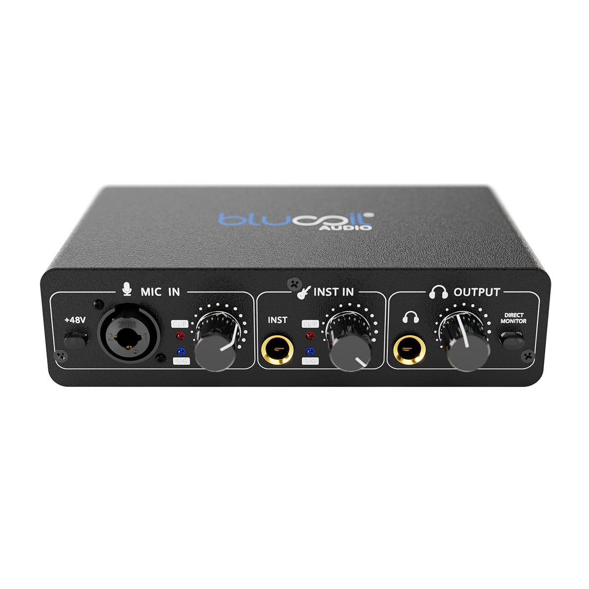 Blucoil Portable USB Audio Interface with 48V Phantom Power, USB Bus P ...